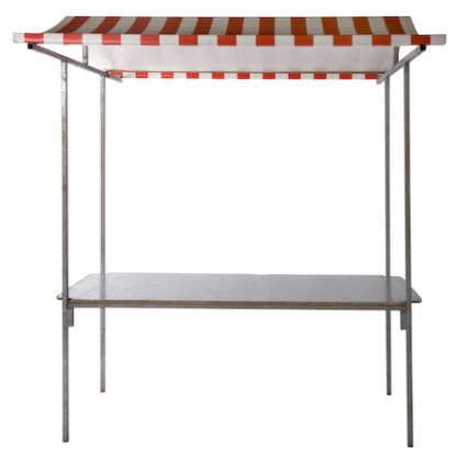 Marktkraam excl Op- en Afbouw Rood/wit huren bij Jongh's Verhuurservice ...